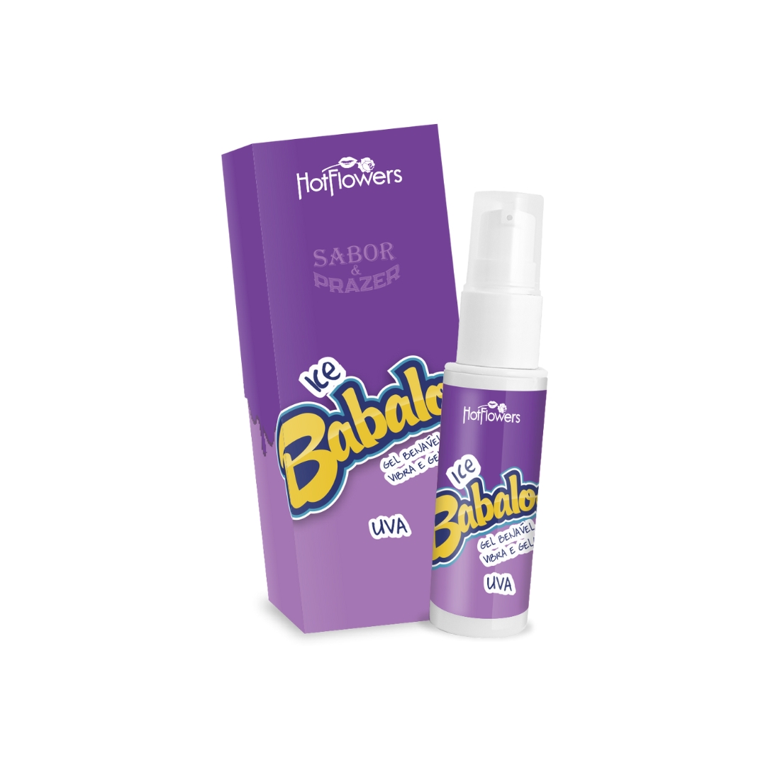 Gel Babaloo Ice Melancia - 15g - Hot Flowers - Hot Sul Distribuidora