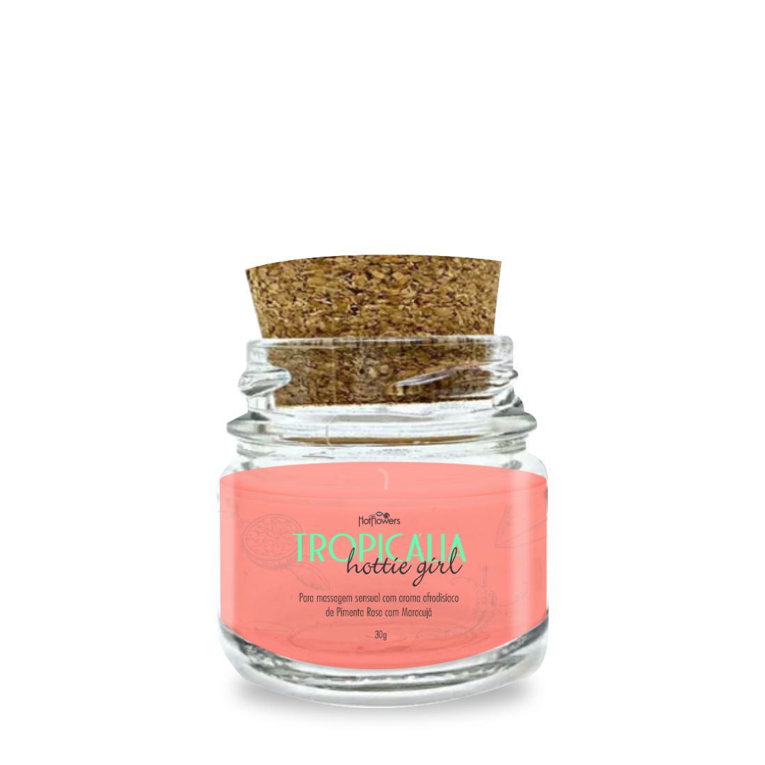 Vela Hottie Girl Tropicalia 30g Hot Flowers Hot Sul Distribuidora